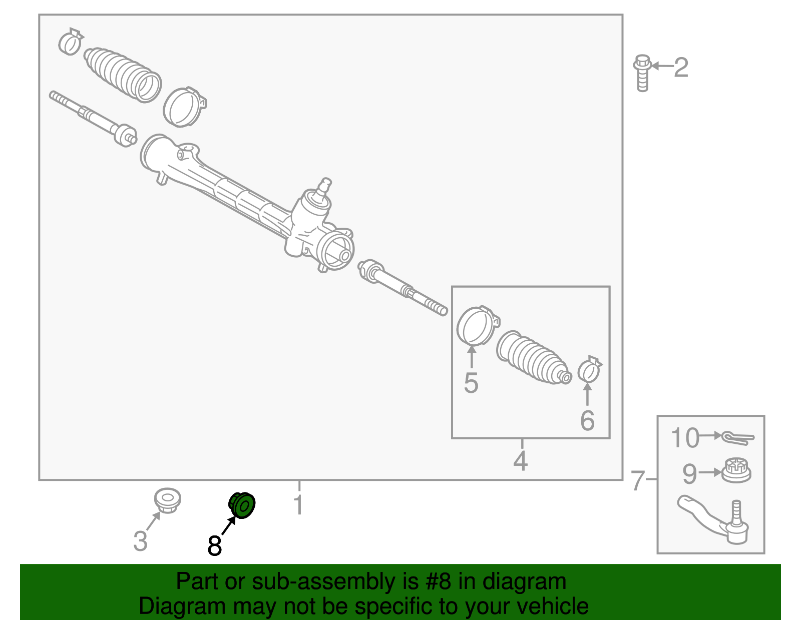 90178-15003 - Outer Tie Rod Lock Nut 2005-2019 Toyota | Longo Toyota Parts