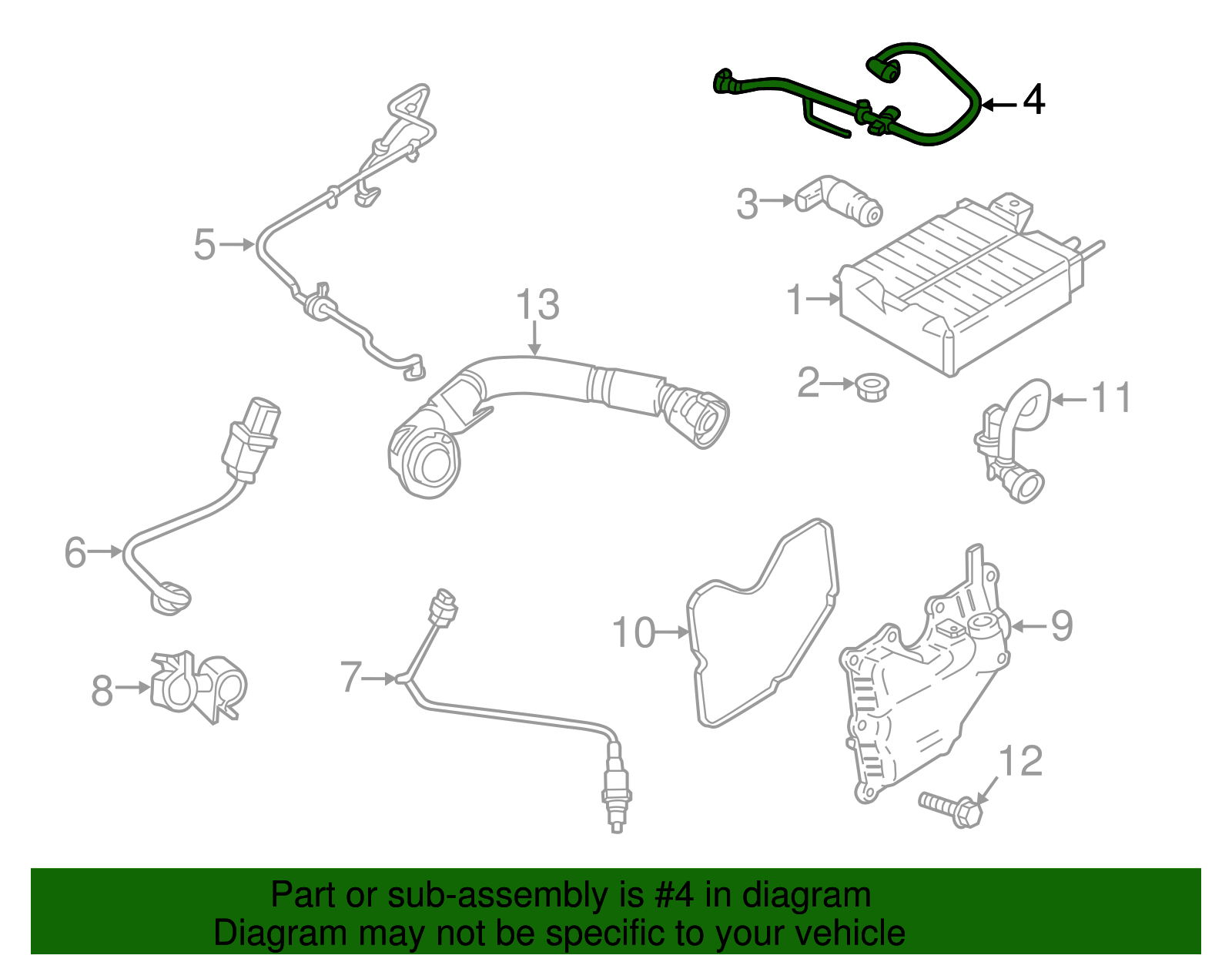 OEM Ford Tank Pressure Sensor For 2016-2018 Ford Focus - Part No. G1FZ ...
