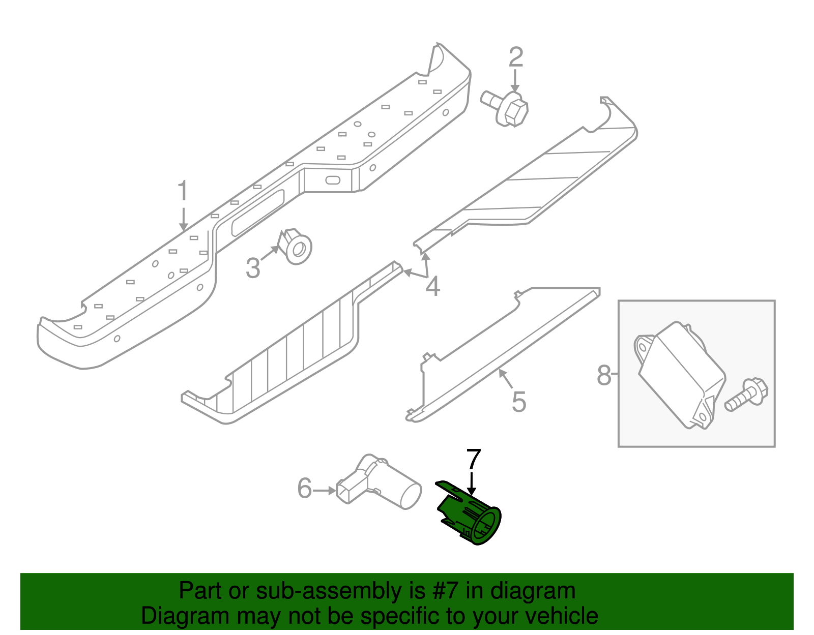 2004-2015 Nissan Reverse Sensor Bracket 28452-7S200 | Nissan Parts OEM
