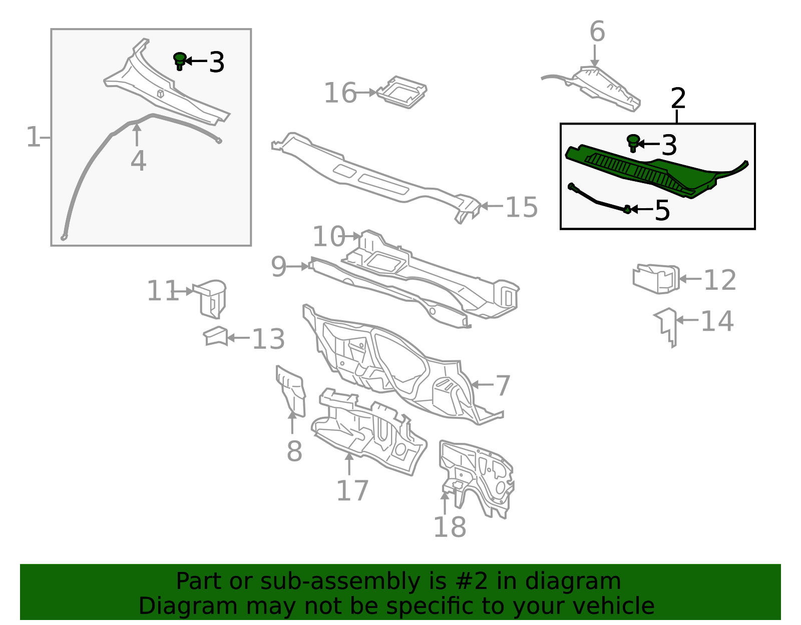 20780909 - 2006-2016 Chevrolet - Driver Side Air Inlet Screen ...