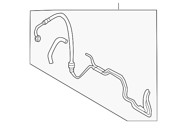 57510-2E101 - Power Steering Pressure Hose - 2005-2009 Hyundai Tucson ...