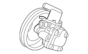 57100-2E100 - Power Steering Pump 2005-2009 Hyundai Tucson | Hyundai ...