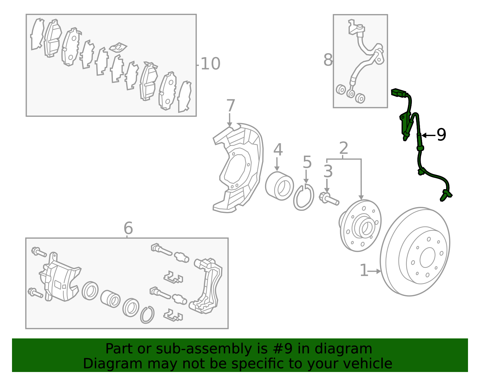 57450-TF0-003 - Front Speed Sensor 2009-2015 Honda | Honda Parts Online
