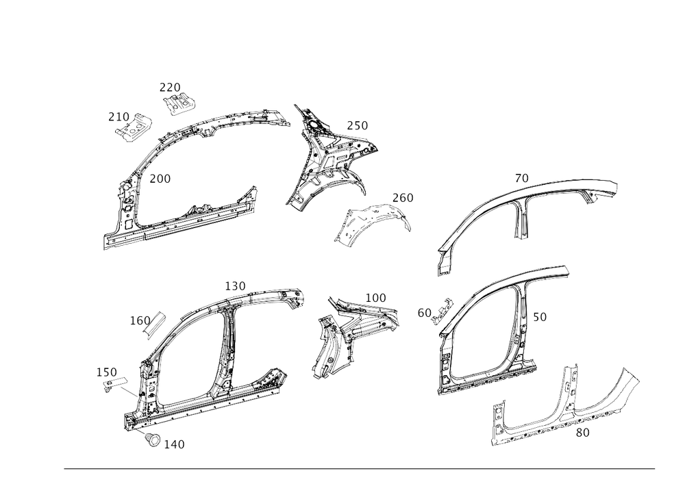 253-630-85-01 - Inner Quarter Reinforced - 2017-2020 Mercedes-Benz ...