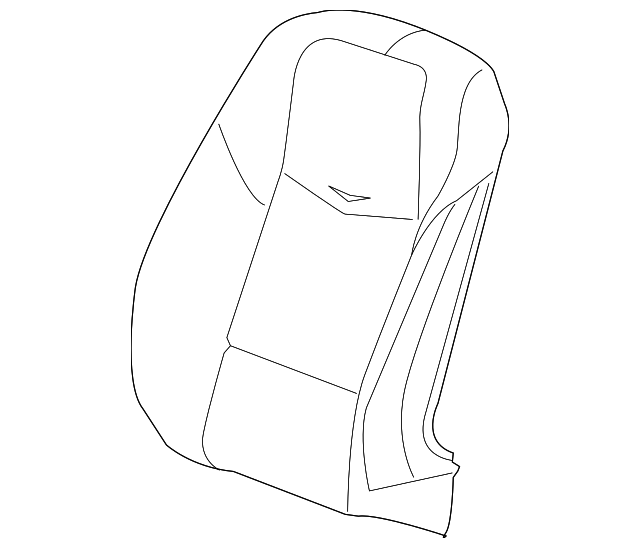 OEM GM Morello Red Base Sauvage Driver Seat Back Cushion Cover For 2015 ...