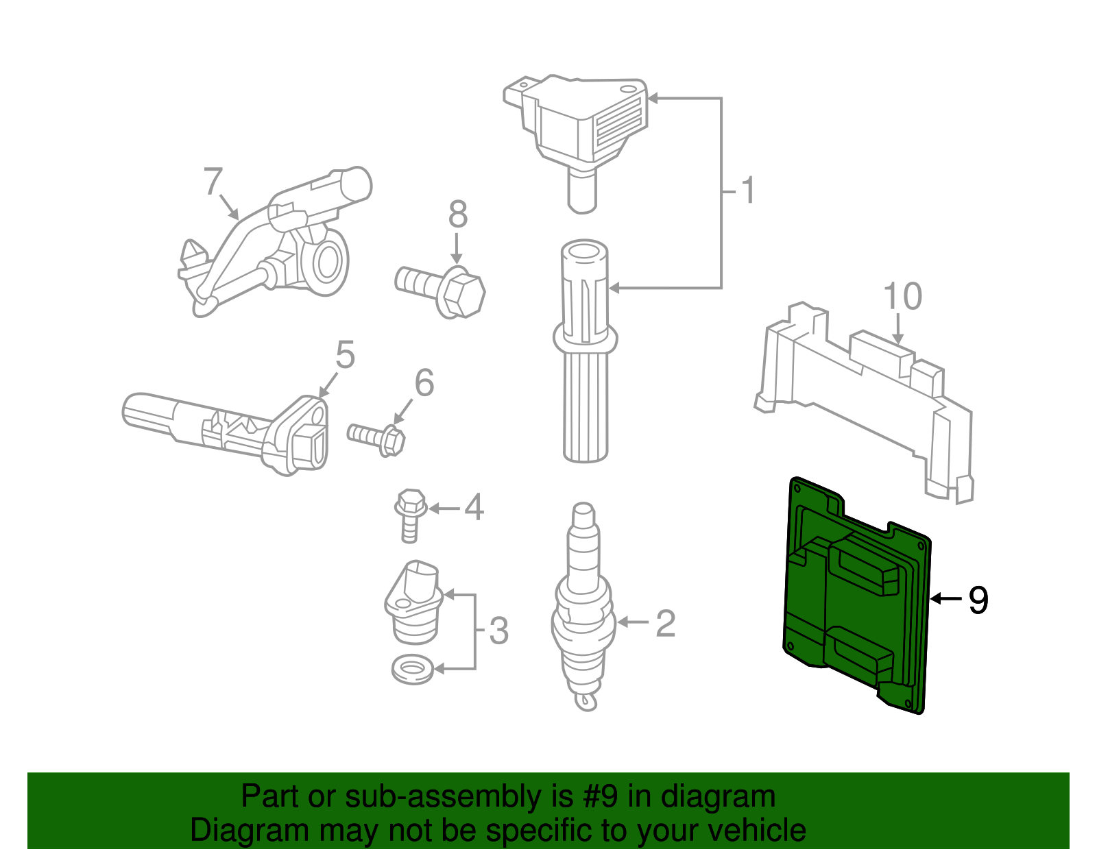 OEM GM Engine Control Module For 2016 Chevrolet Spark - Part No ...