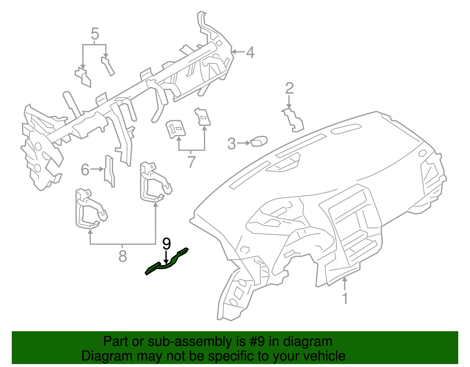 2013-2019 Nissan LEAF Mount Bracket 67503-3NF0A | Scott Evans Nissan Parts