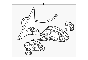 51167282631 - 2010-2013 BMW Mirror Assembly (51-16-7-282-631) | BMW of ...