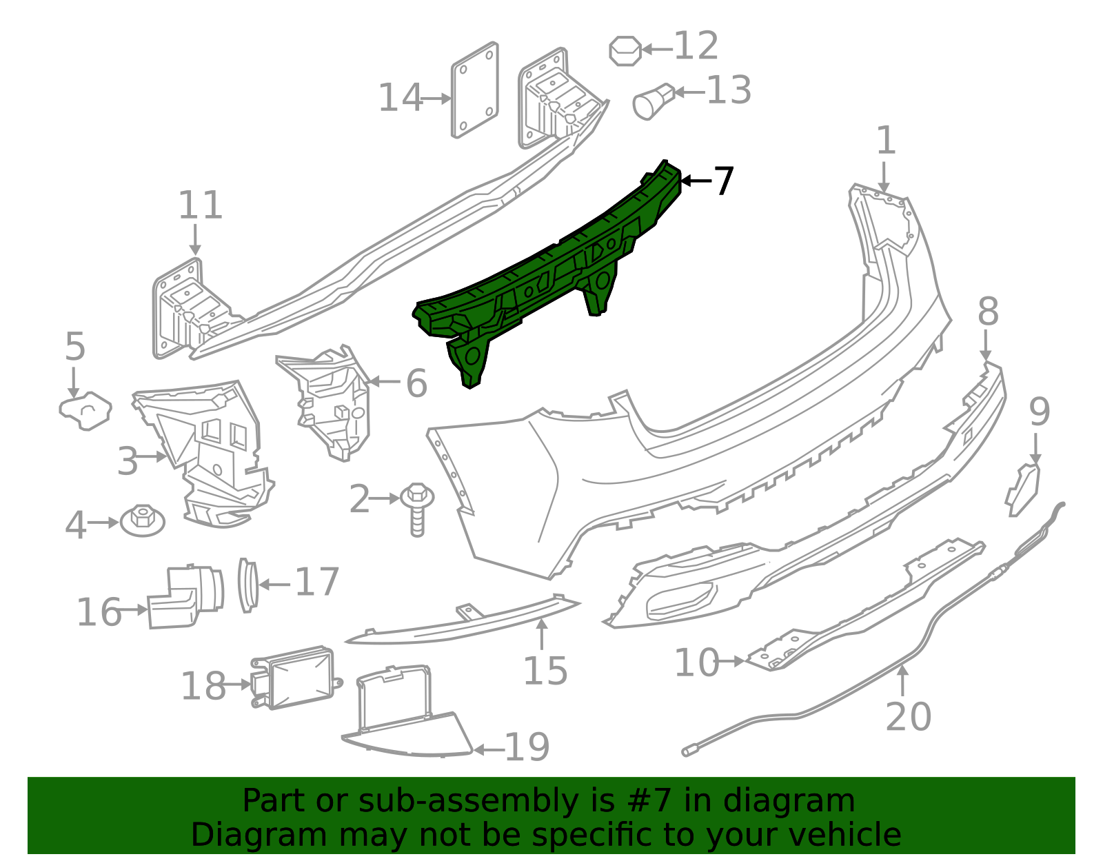 51127349374 - 2015-2019 BMW X6 Center Support (51-12-7-349-374) | BMW ...