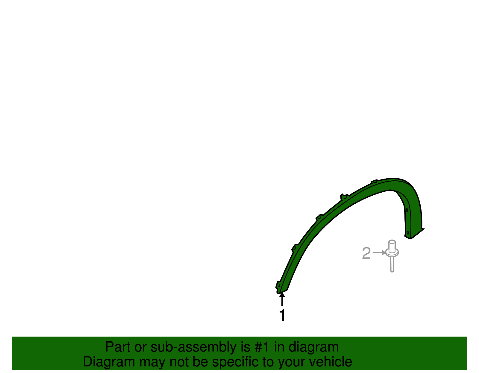 51777176236 - 2008-2014 BMW X6 Wheel Opening Molding (51-77-7-176-236 ...