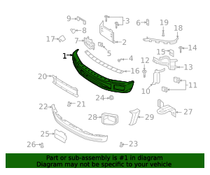 2020-2022 Ford F-350 Super Duty Bumper Face Bar lc3z17757b | TascaParts.com