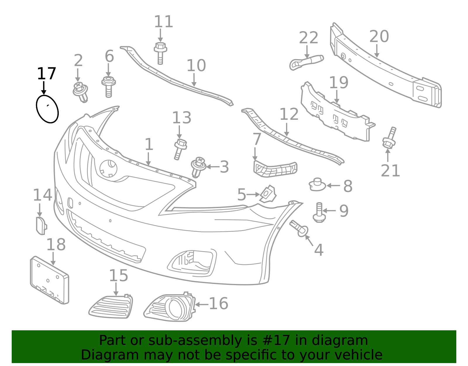 2010-2011 Toyota Camry Bumper Cover Emblem 75311-06100 | Toyota Parts ...