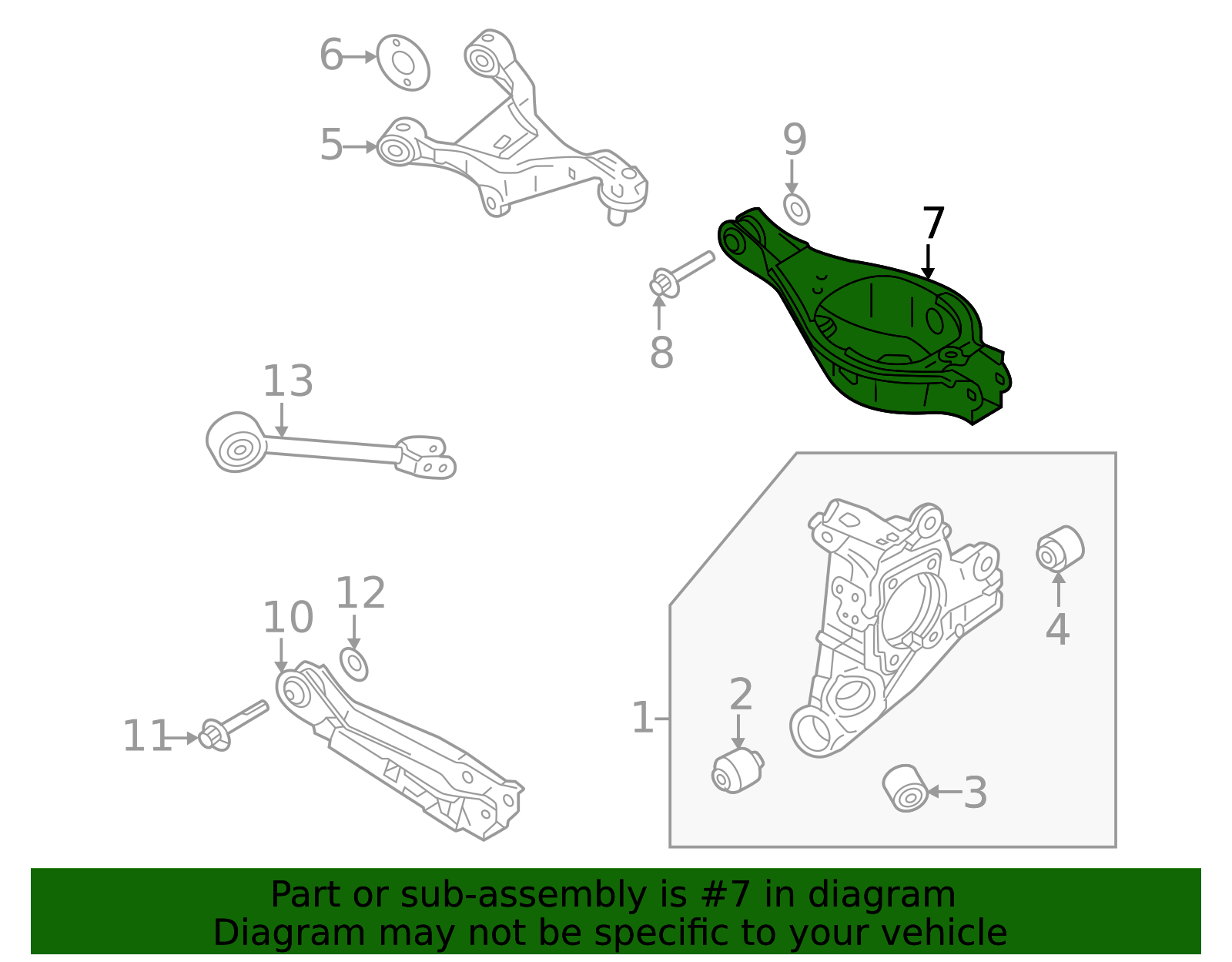 Official Nissan USA 551B0-6RR0A - Lower Control Arm 2021-2025 Nissan ...