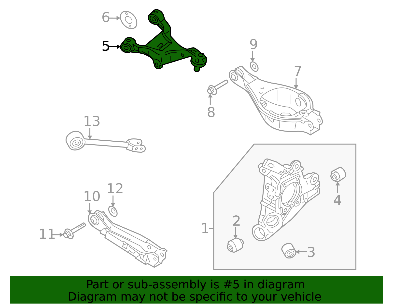 2021-2025 Nissan Rogue Upper Control Arm 55502-6RA0A | Nissan Parts Plus