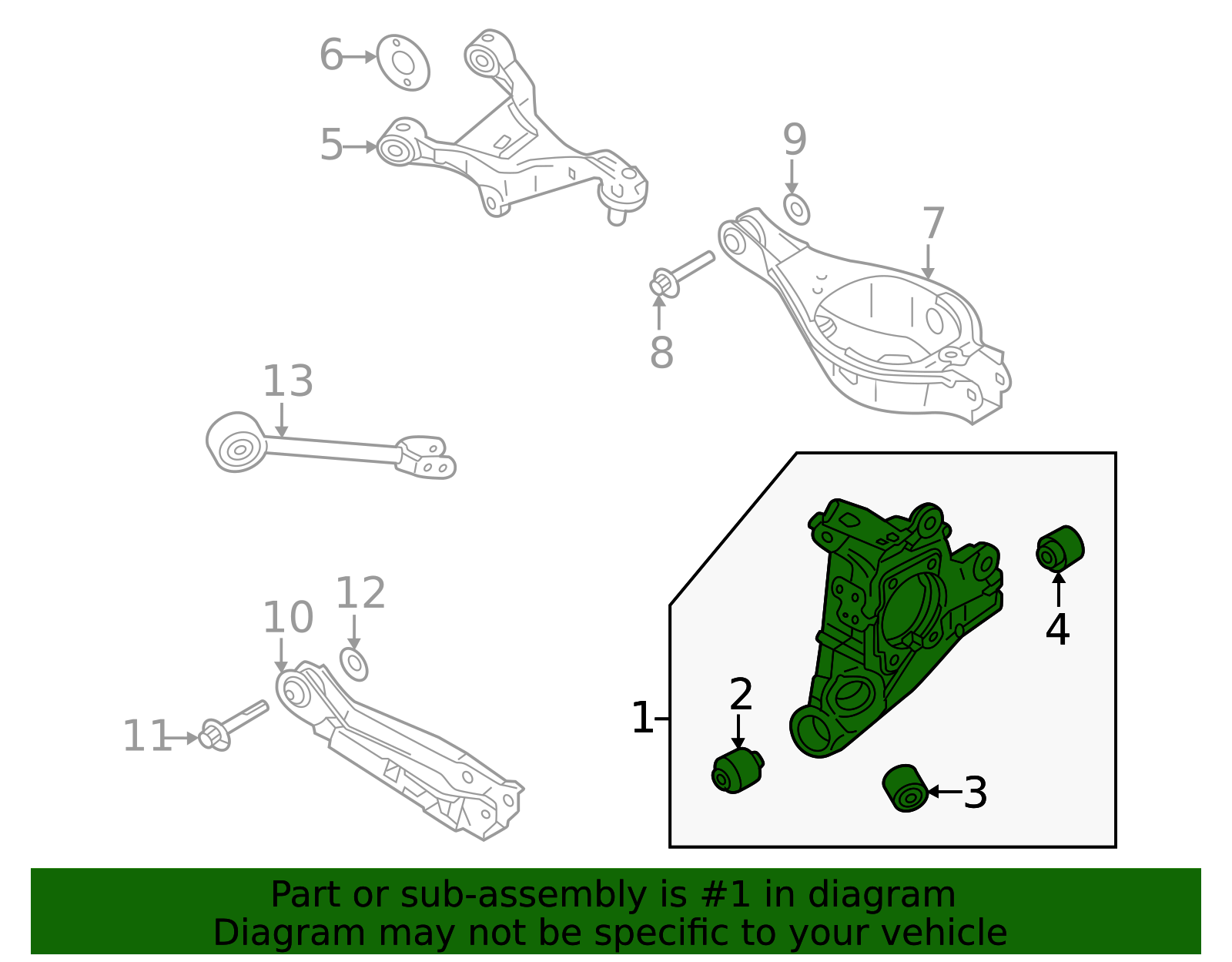 2021-2025 Nissan Rogue Knuckle 43018-6RR1A | Nissan Parts Central