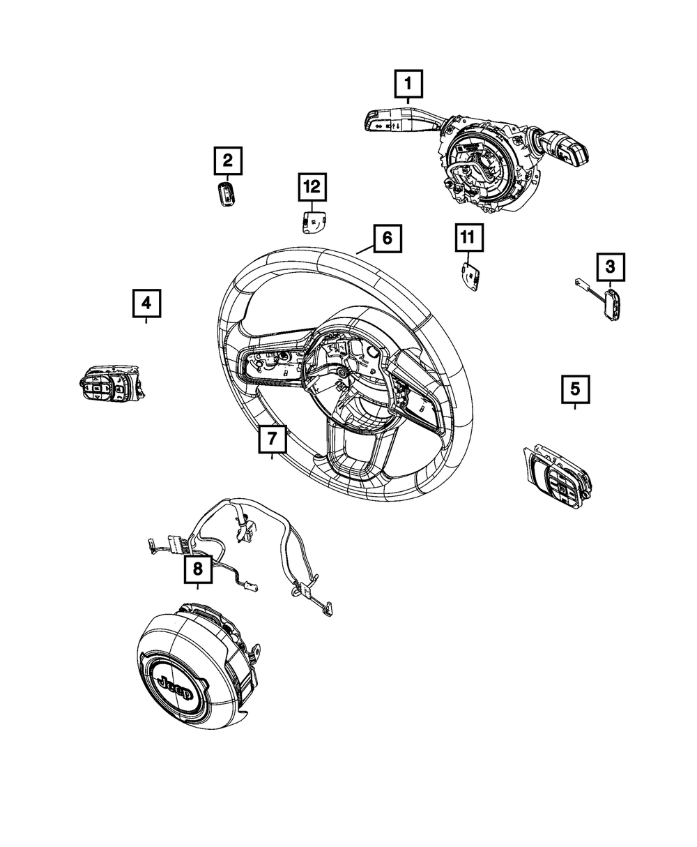 68599295AA - Steering Column Module 2018-2026 Jeep Wrangler | The ...