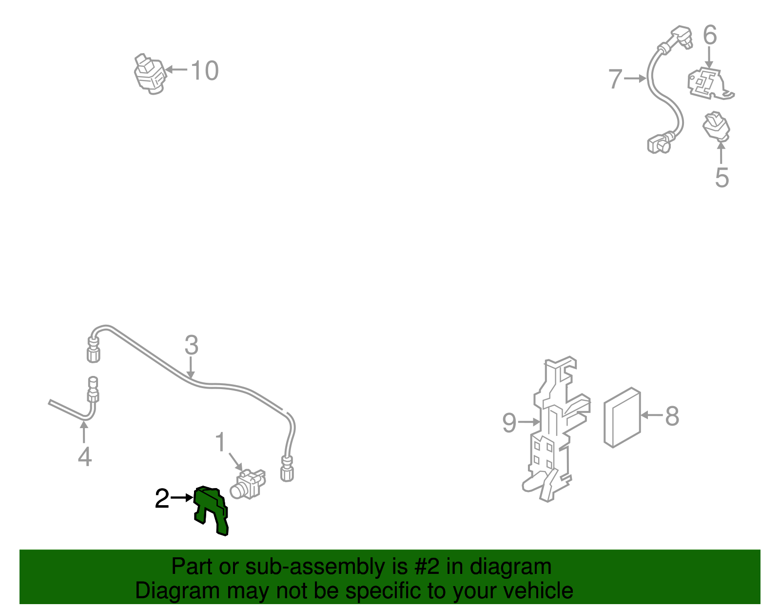 4H0-853-795 - Front Camera Mount Bracket 2013-2015 Audi A8 Quattro ...