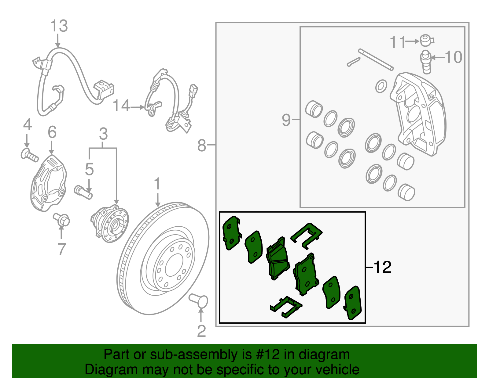 2015-2017 Hyundai Brake Pads Front 58101-B1A20 | OEM Parts Online