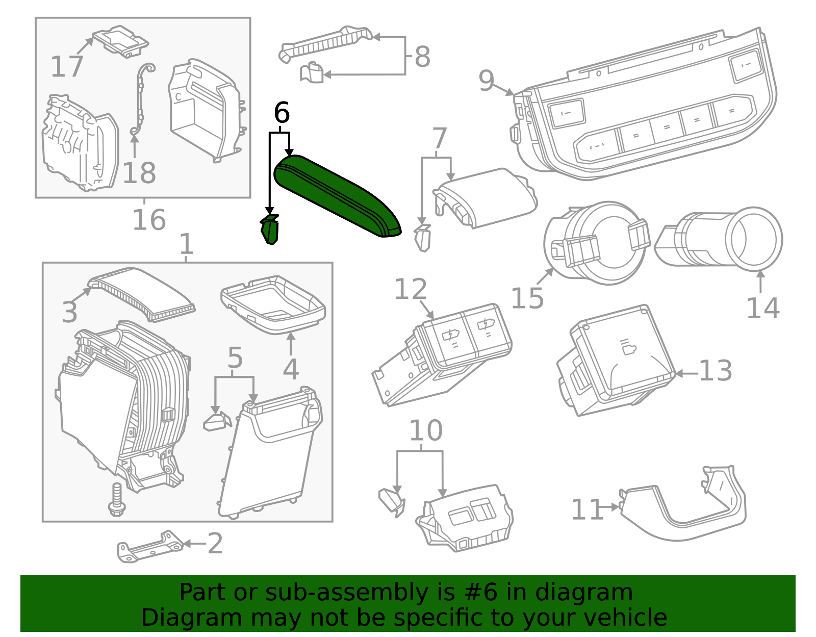 58871-0E010-C1 - 2020-2024 Toyota Highlander - Armrest Pad | Nucar ...