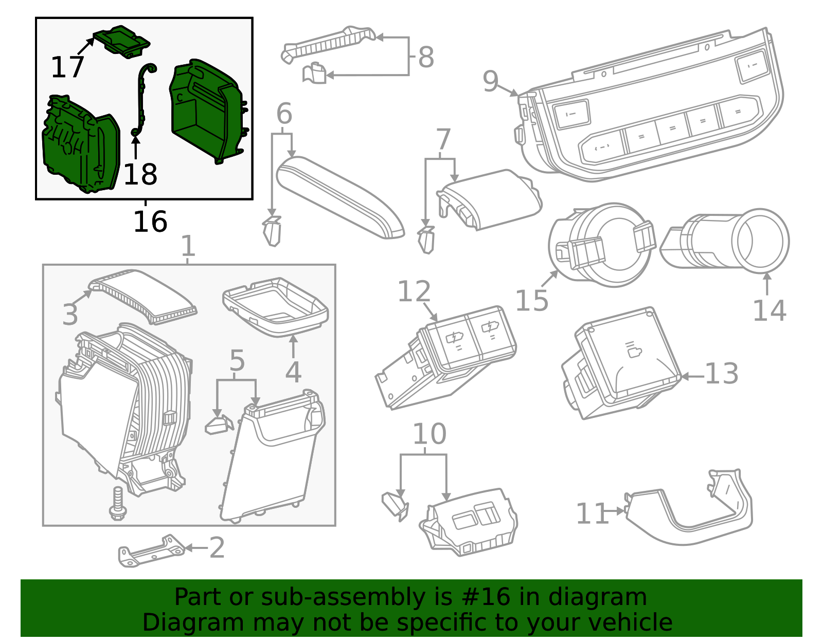 2023-2025 Toyota Highlander Electromagnetic Induction Charger 861C0 ...
