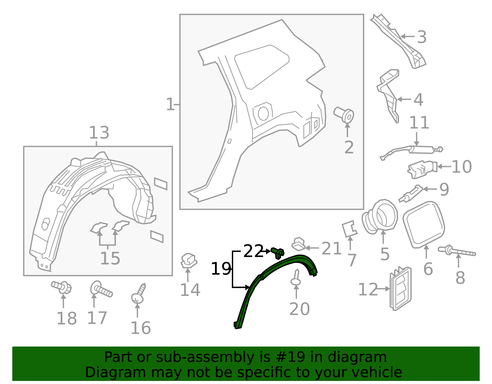 2016-2022 Honda Wheel Flare 74410-TG7-A02 | OEM Parts Online