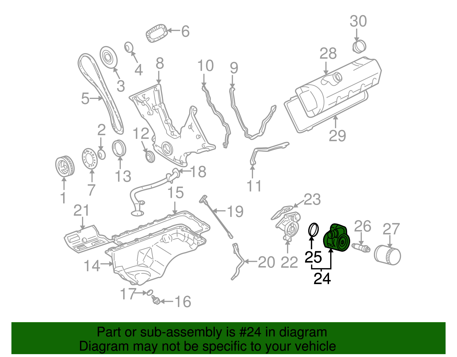 F8ZZ-6A642-BA - Oil Cooler - 1999-2001 Ford Mustang | Lasco Auto Parts