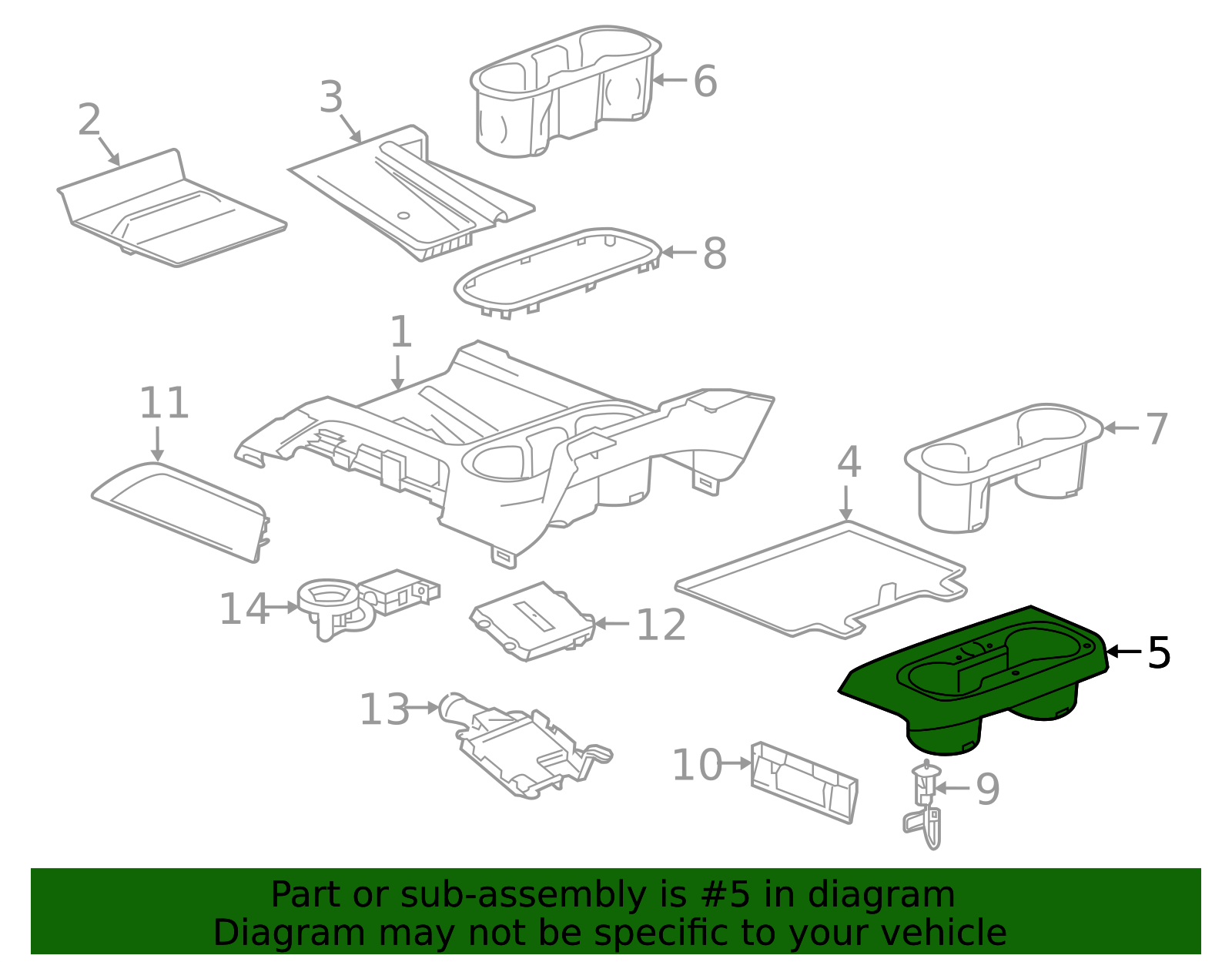 Rear Cup-Holder 85554449 | OEM Parts Online