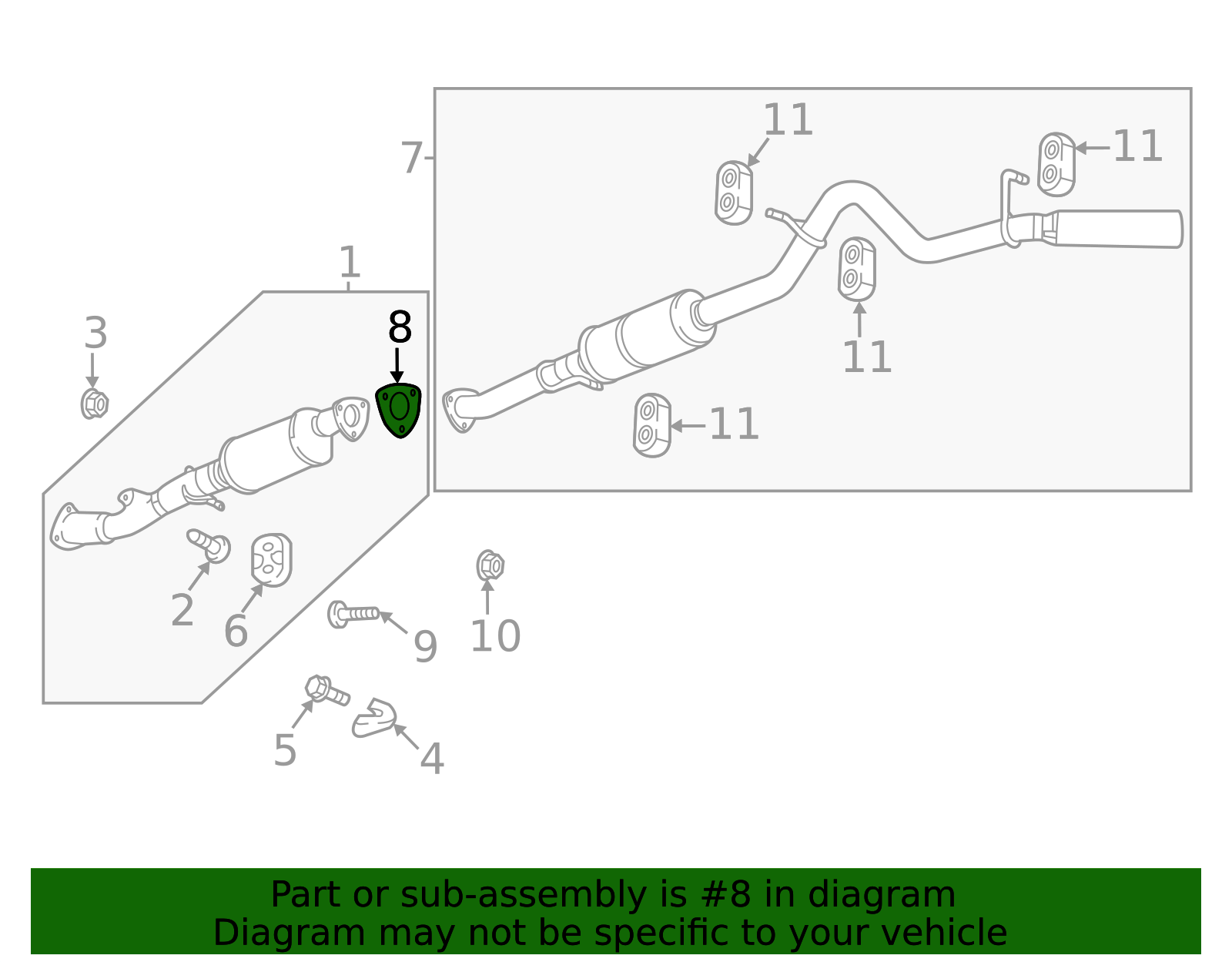 2016-2022 GM Catalytic Converter Gasket 23136310 | Capital Chevy Parts