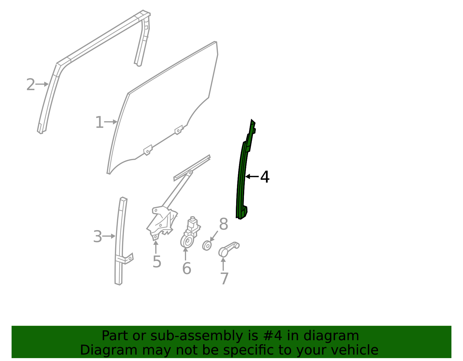 82387-3VA0A - Rear Guide Official Nissan Parts Store