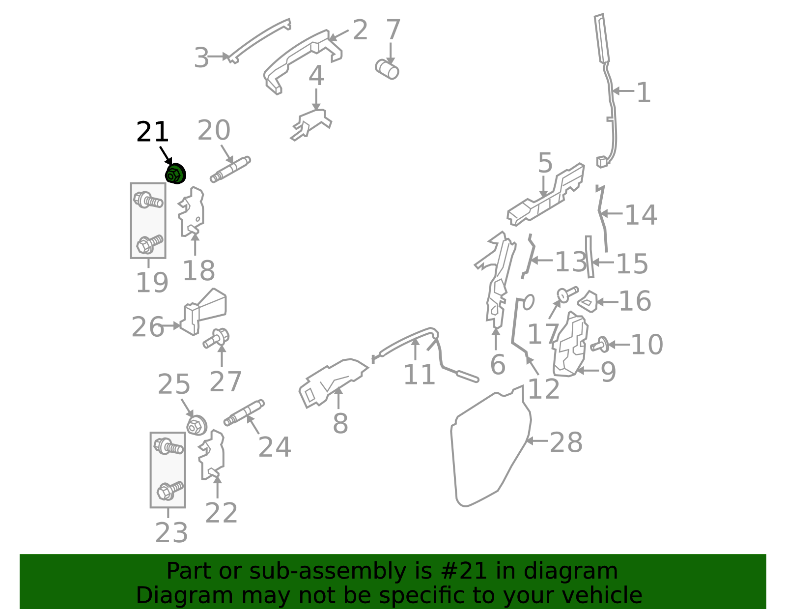 W708880-S439 - Door Hinge Nut 2009-2019 Ford | Ford Parts Direct
