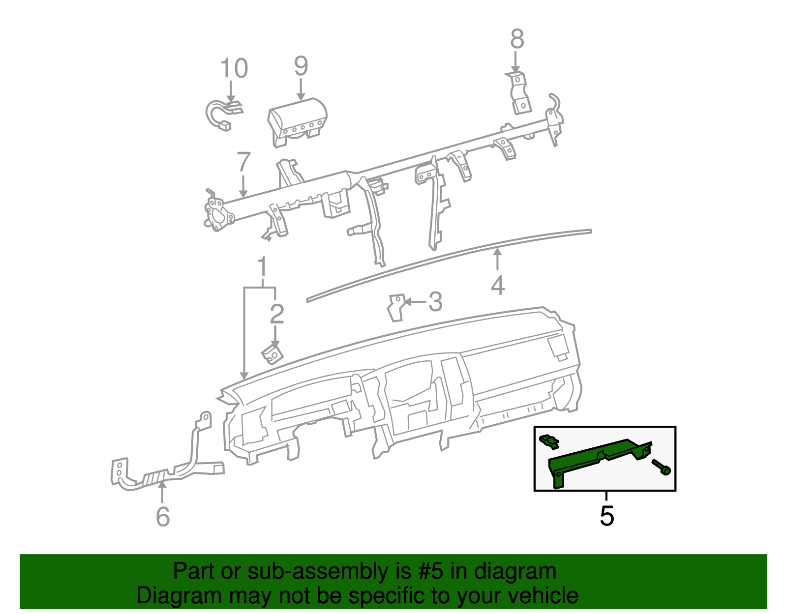 55045-04041 - Lower Panel - 2005-2015 Toyota Tacoma | Toyota Parts ...