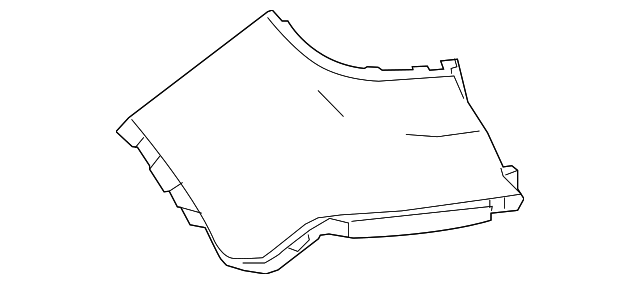 2015-2016 Chevrolet Trax Rear Driver Side Upper Bumper Cover 95242010 ...