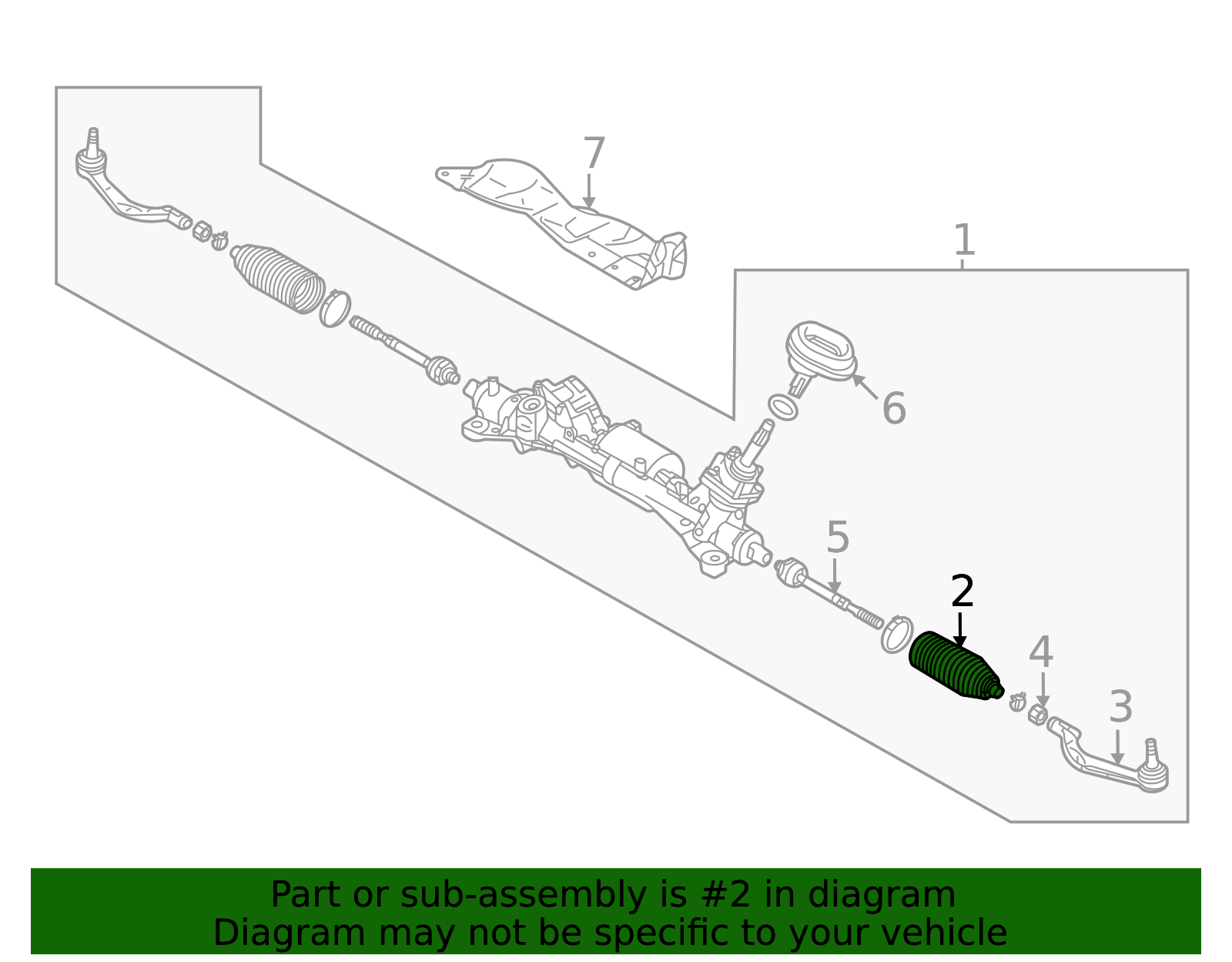 2021-2025 Nissan Tie Rod Boot D8203-6RA0A | Bill Kay Nissan Parts