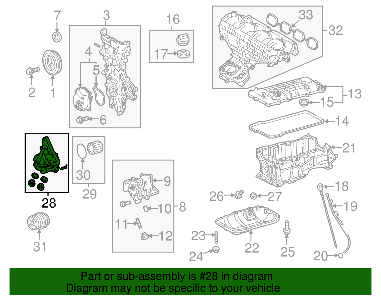 2010-2017 Toyota 2010-2017 Toyota - Engine Oil Filter Housing 15609 ...