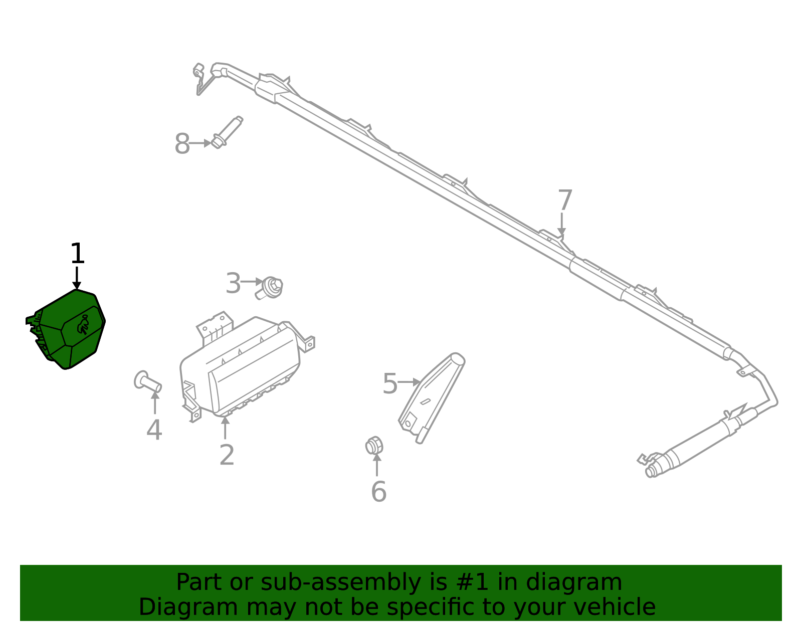 2021-2025 Ford Bronco Driver Air Bag M2DZ-78043B13-AC | OEM Parts Online