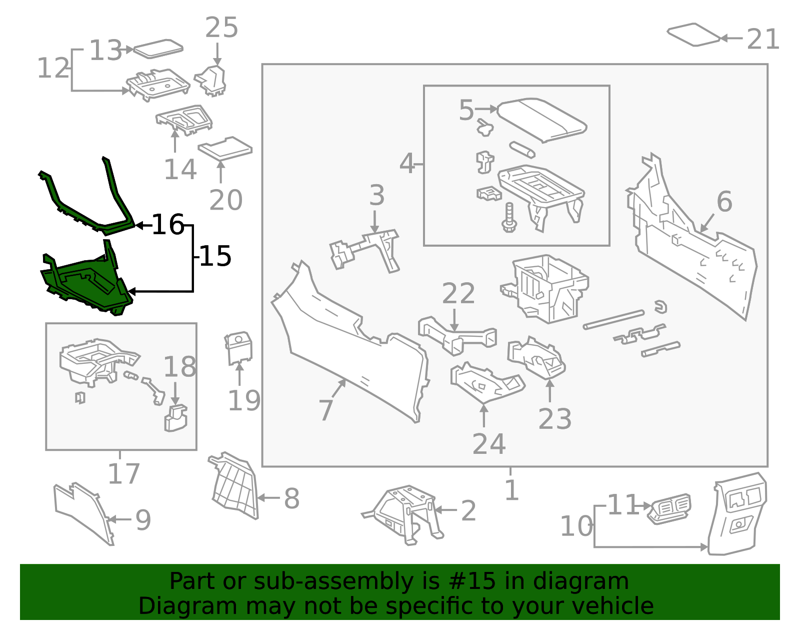 2019-2025 Toyota Trim Panel 58805-0R080 | Toyota Parts Center