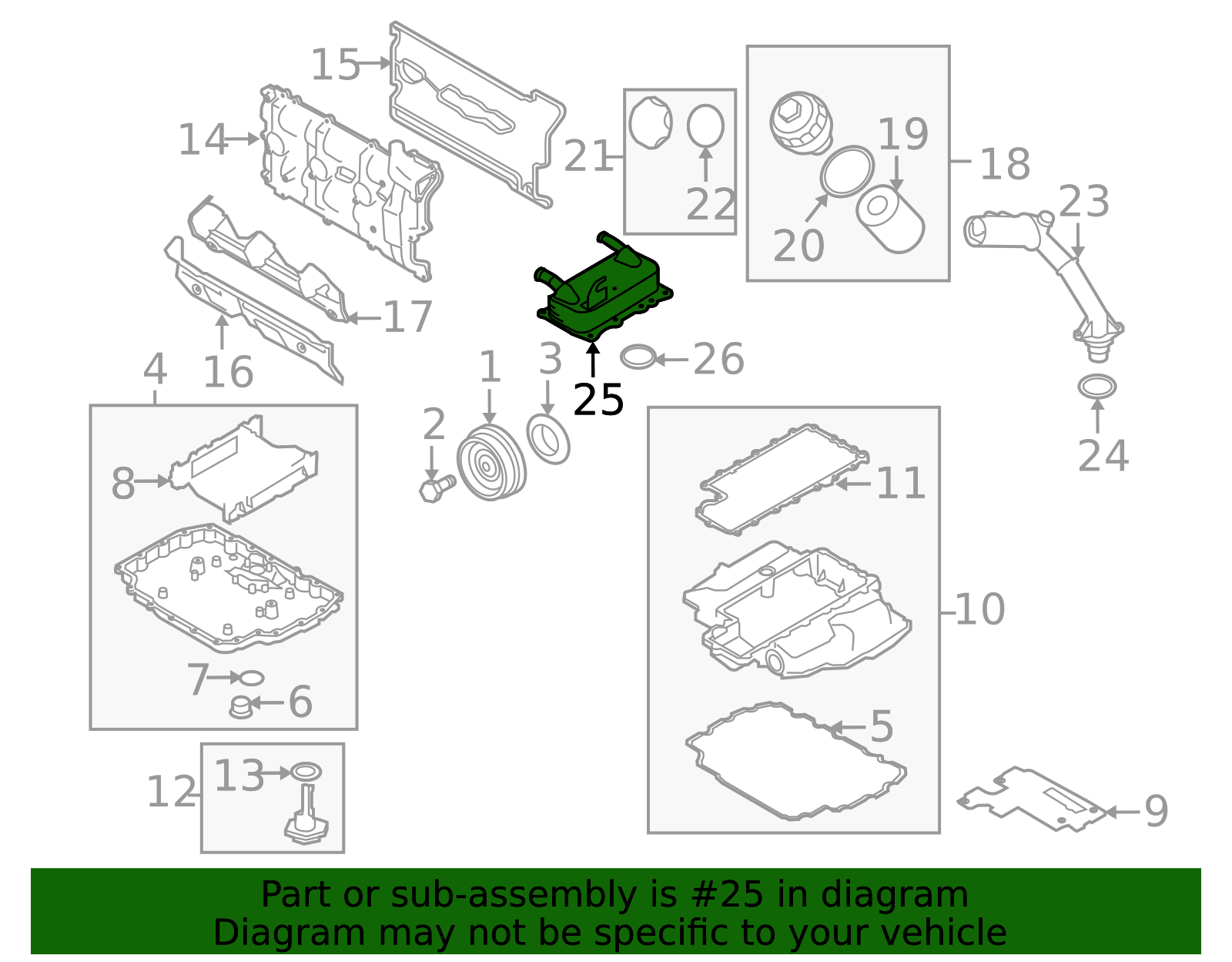 Genuine Porsche Oil Cooler for 2009-2012 Porsche 911 | OEM Part# 9A1 ...