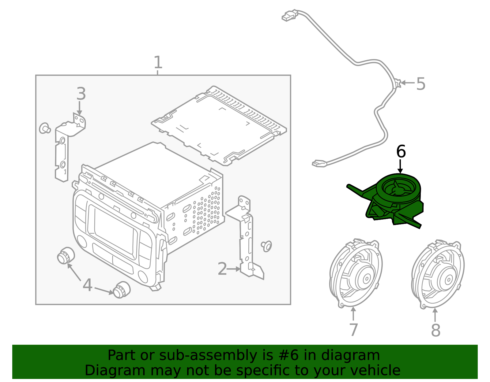 96310-A7000 - Tweeter 2014-2018 Kia | Kia.Parts Store