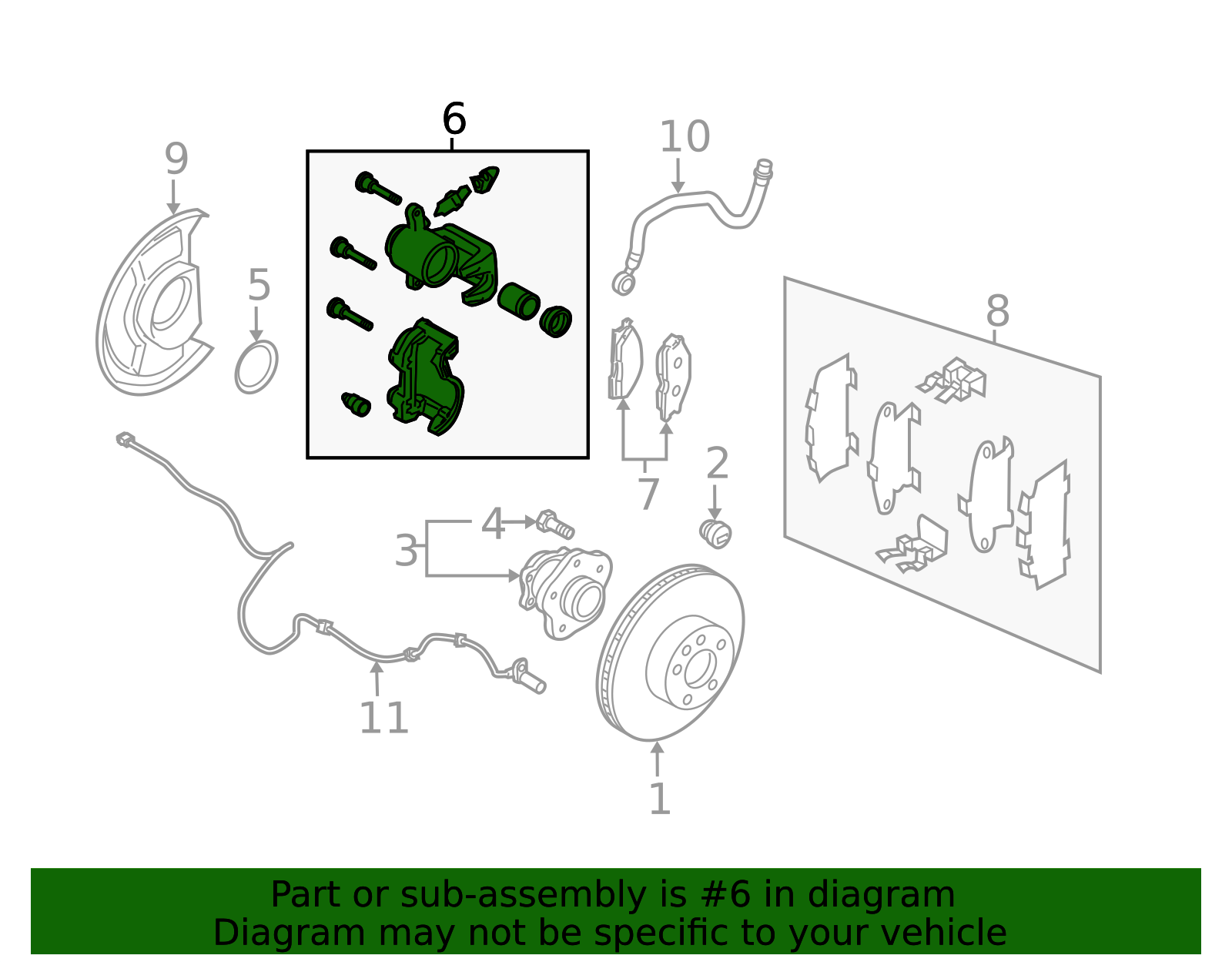 2003-2009 Nissan Caliper Assembly 44011-CN11A | Nissan Auto Parts
