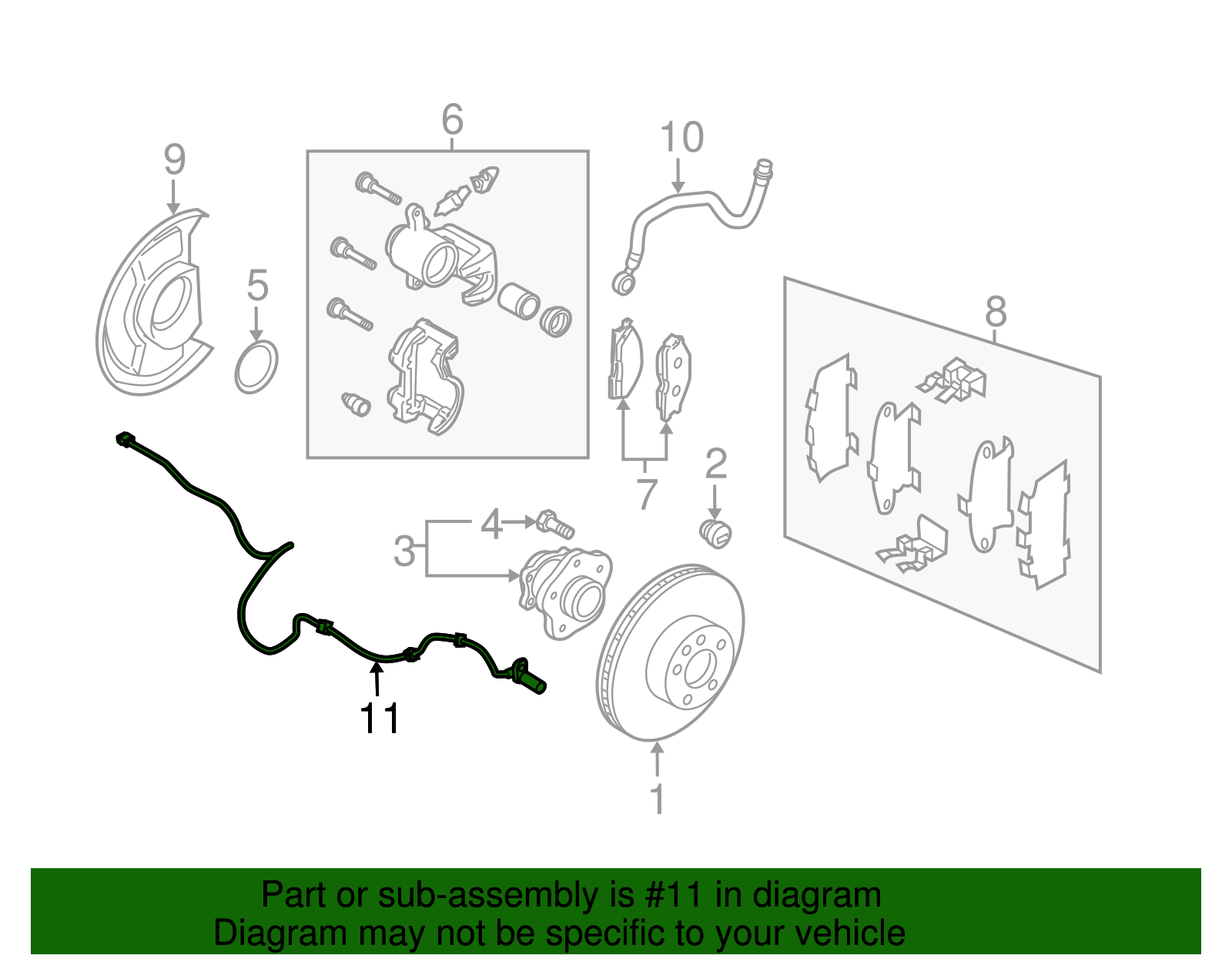2004-2009 Nissan Quest Rear Speed Sensor 47901-CK000 | Team Nissan Inc.