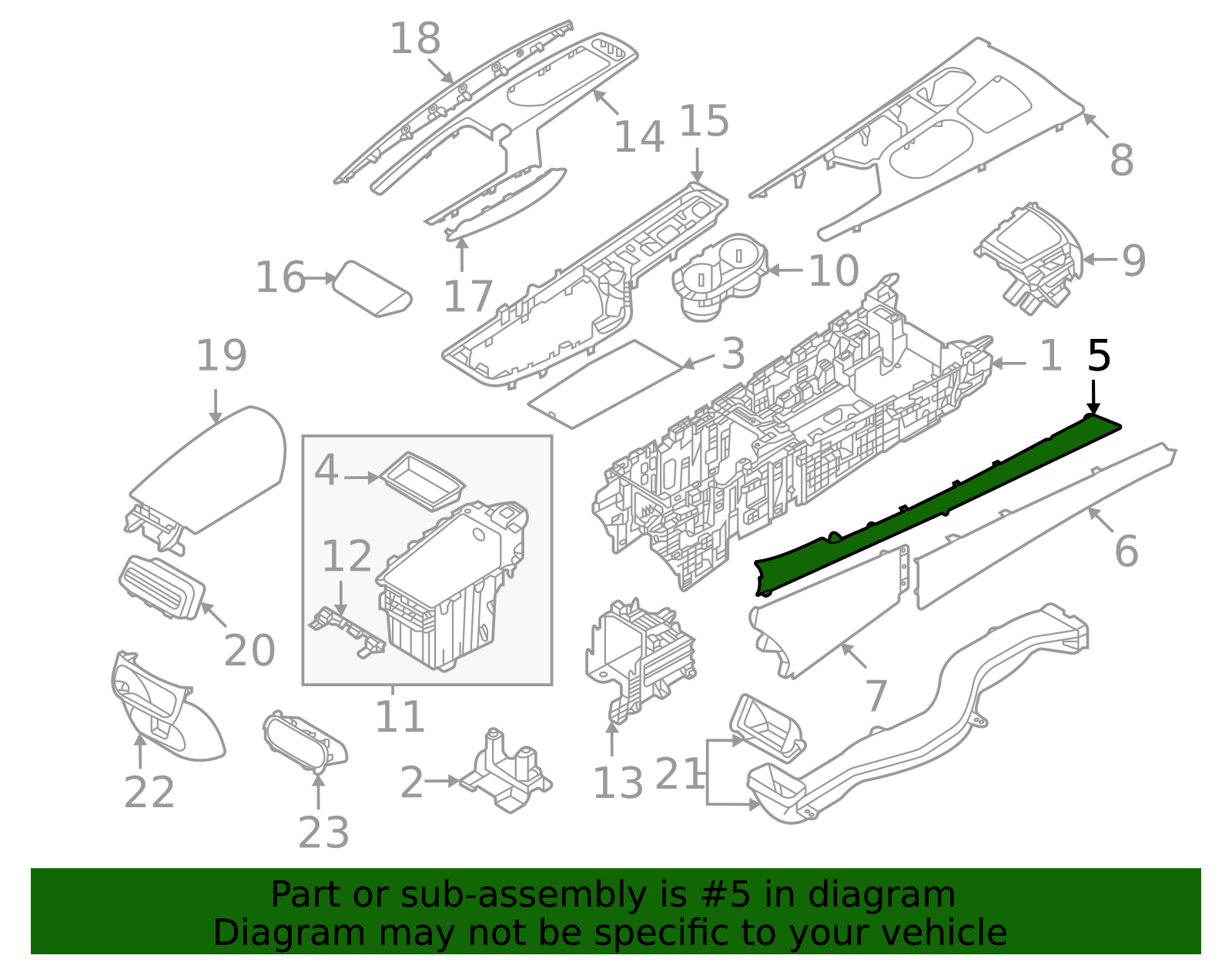Hyundai - 846C6-AR000-NNB - Side Cover - 2022-2025 Genesis GV70 | OEM ...