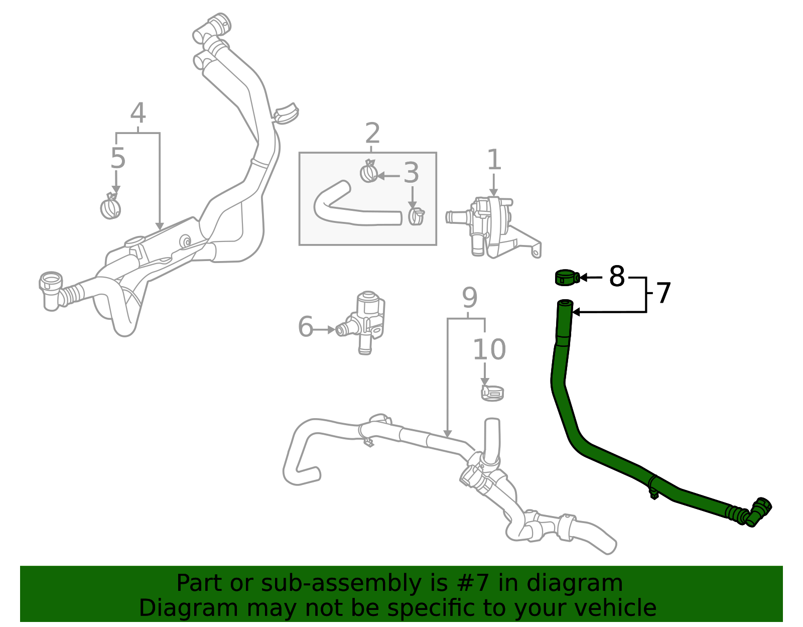 2021-2025 Ford F-150 | Tube Assembly | ML3Z-7A031-B | Walls' Ford Parts