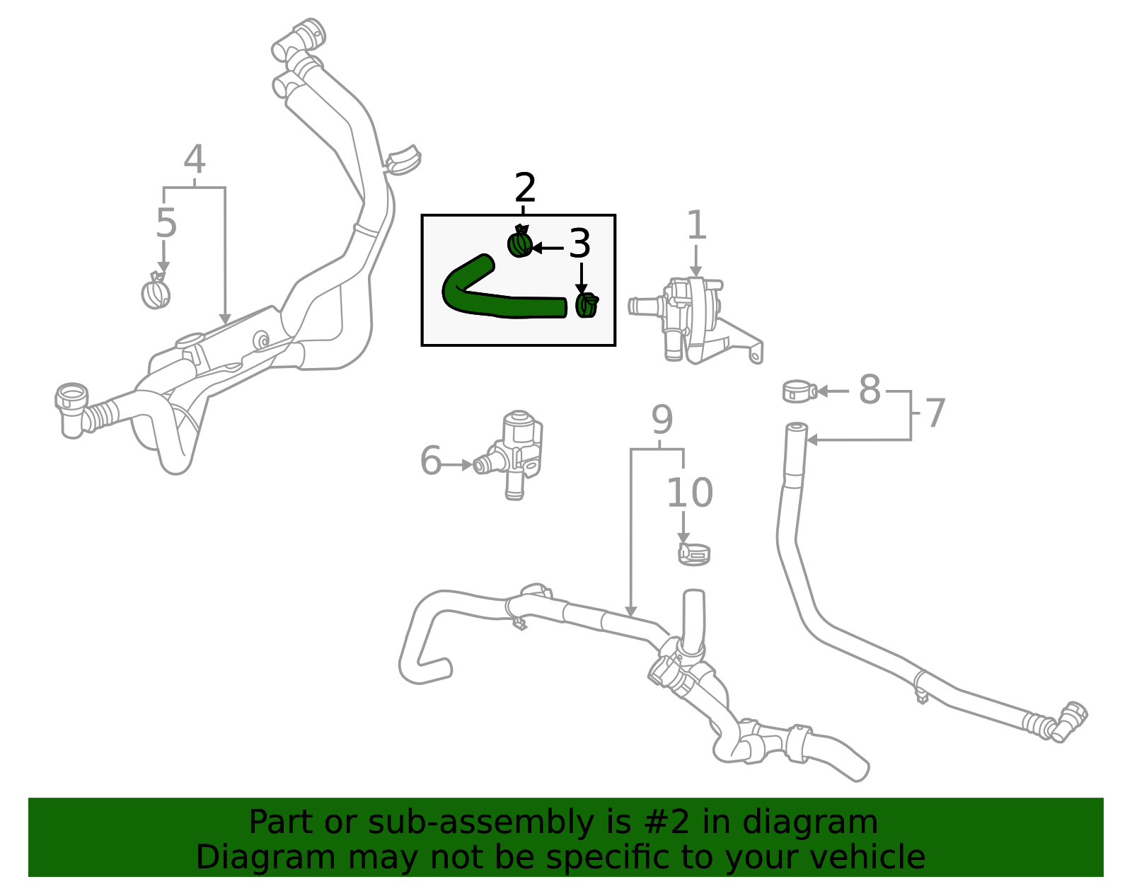 2021-2025 Ford F-150 | Water Inlet | ML3Z-8A577-G | Walls' Ford Parts