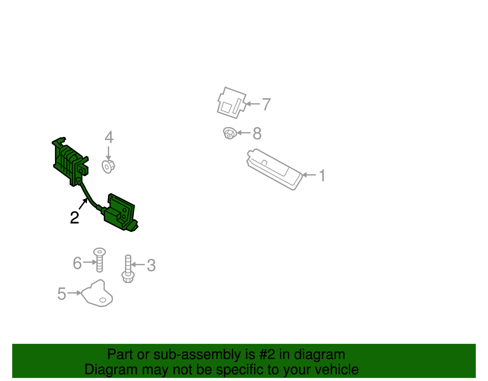 Hyundai - 81230-2W600 - Lock Actuator - 2015-2018 Hyundai Santa Fe ...
