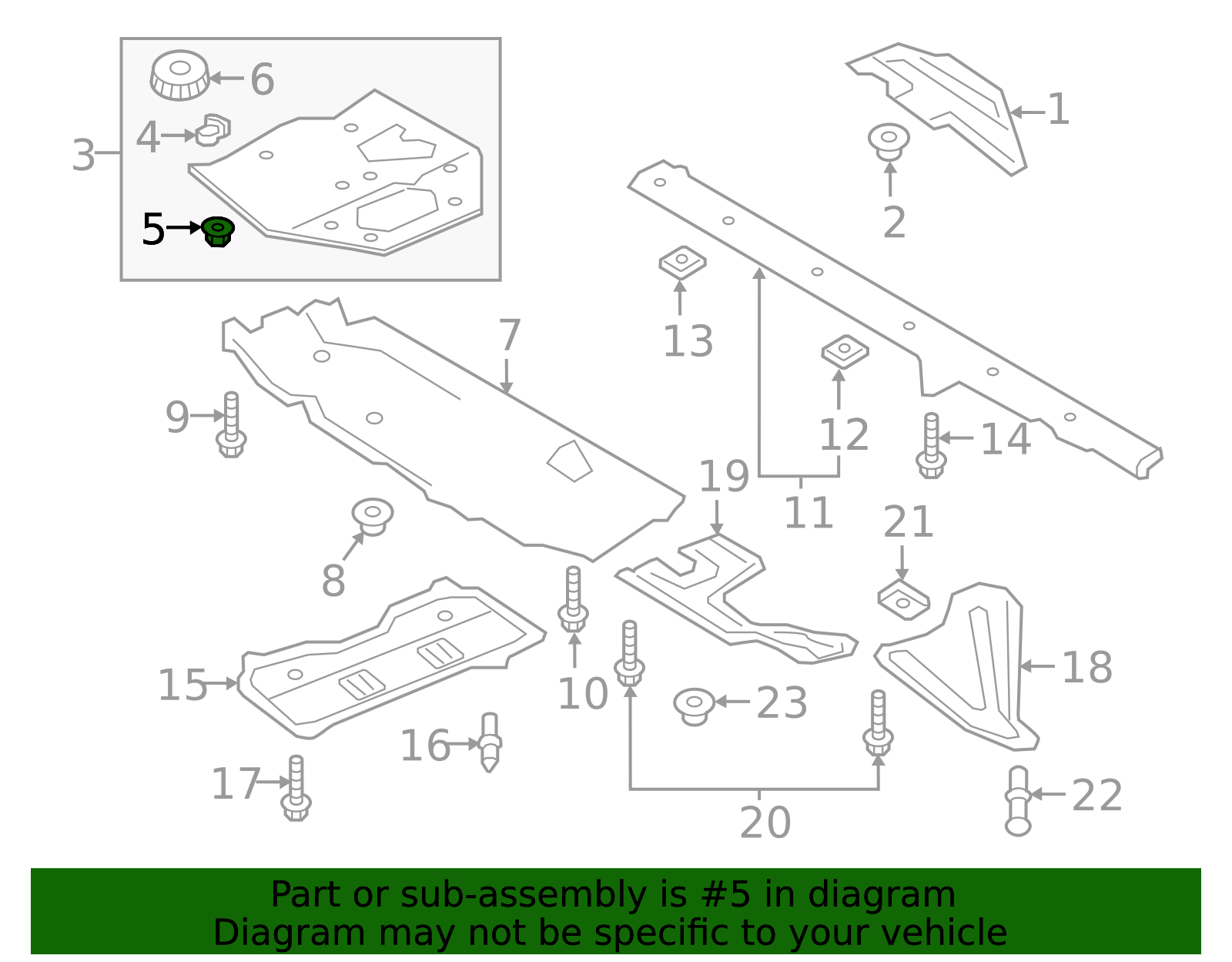 Genuine Audi N-912-425-01 | Under Cover U-Nut | FREE Shipping on Most ...