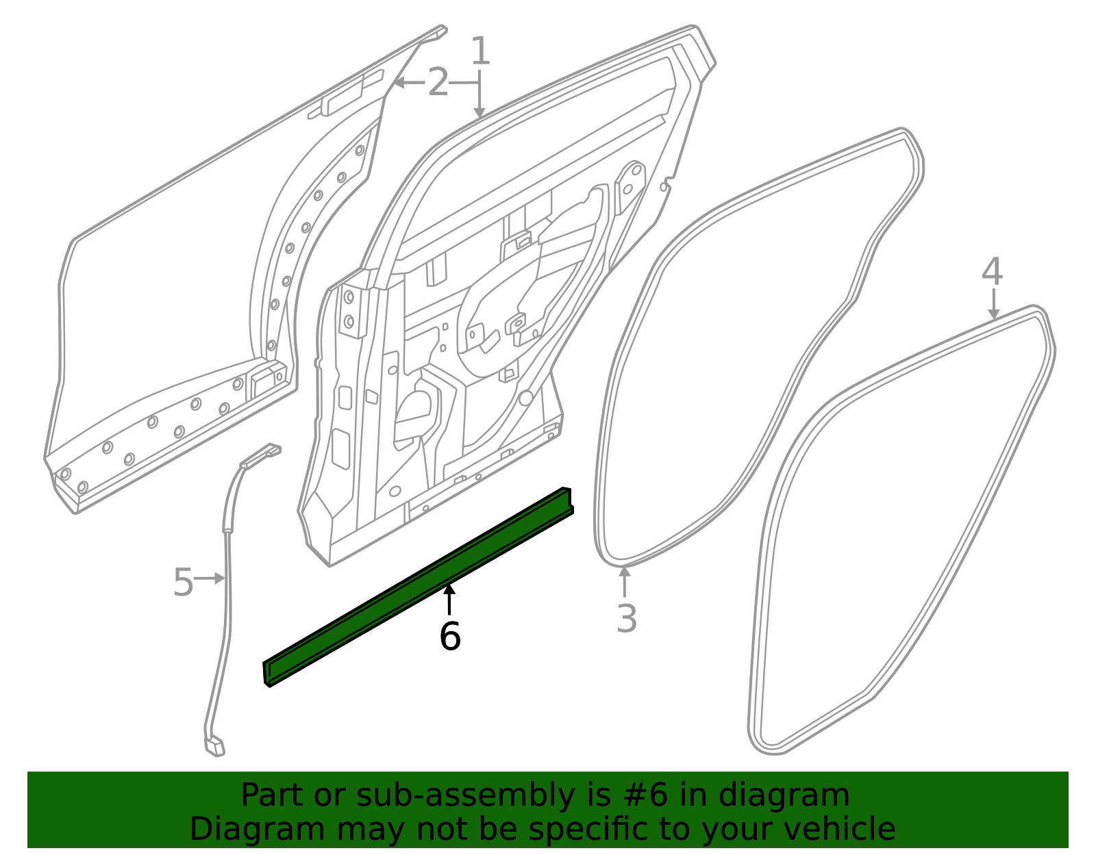 2023-2025 Nissan ARIYA Lower Seal 82839-5MP0A | Coulter Nissan Parts