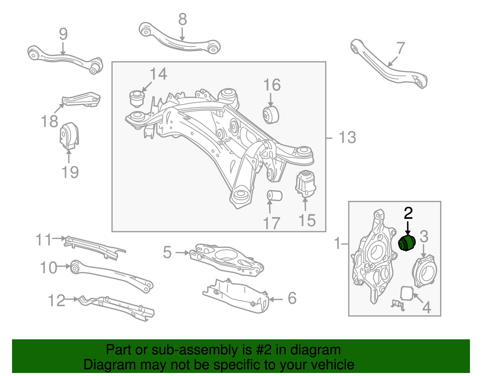 Genuine OEM Lower Control Arm Outer Bushing | 204-352-00-27 | Fits ...