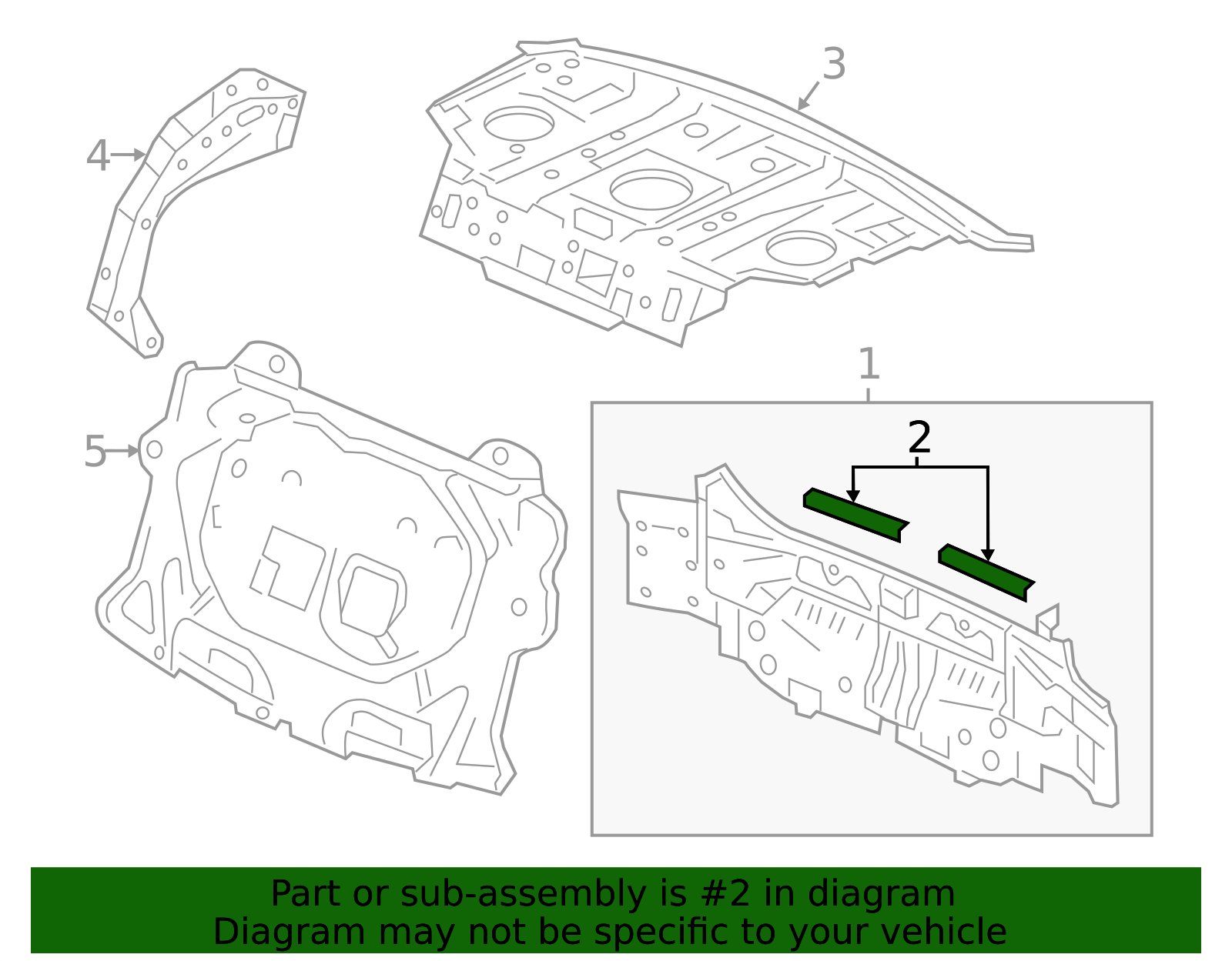 66119-T2F-A00ZZ - 2013-2025 Honda - Support Rear Bumper Face | Honda ...