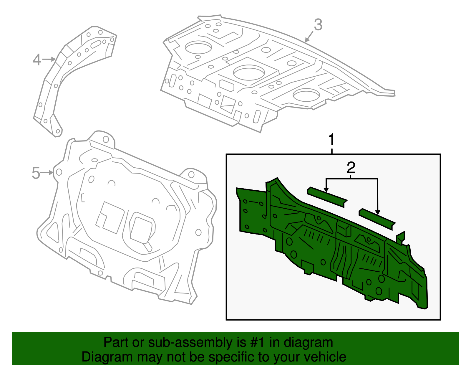 66100-T2A-A00ZZ - Rear Body Panel 2013-2017 Honda Accord | Honda Parts Online