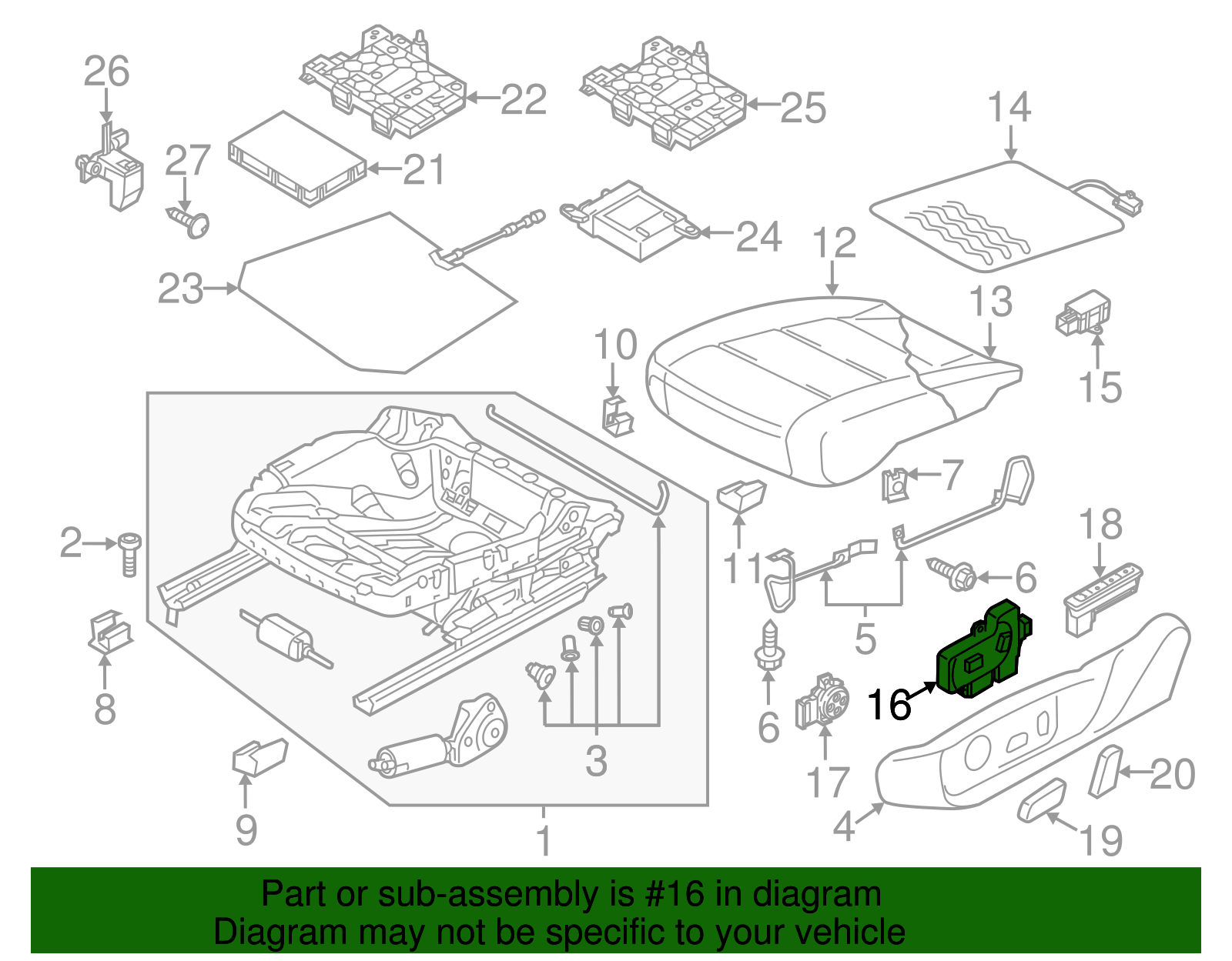 2012-2022 Volkswagen Passat Adjuster Switch 561-959-747 | OEM Parts Online